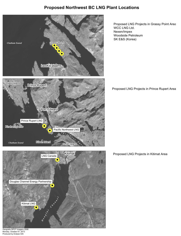Map shows multiple proposed oil, gas pipelines in BC’s carbon corridor ...