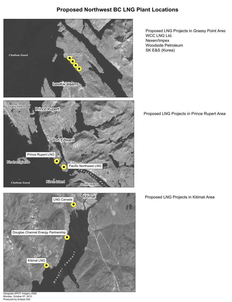 Map shows multiple proposed oil, gas pipelines in BC’s carbon corridor ...